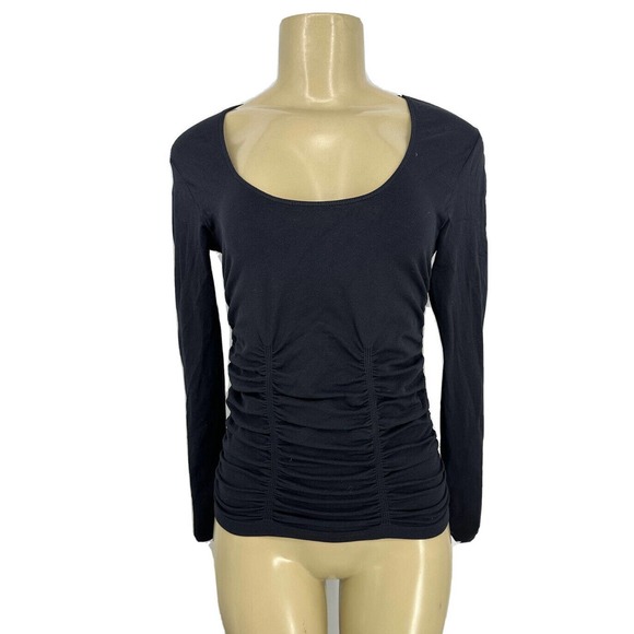 Last Tango | Tops | Last Tango Ruched Body Long Sleeve 3 Panel Shirt ...